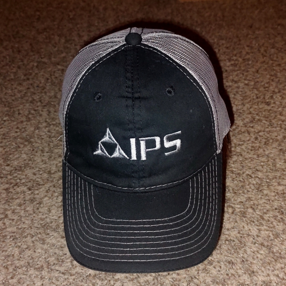 Ips Embroidered Trucker Mesh Snapback Hat Cap - Gem
